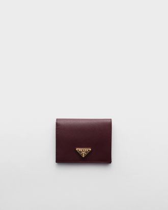 Prada Kleines Portemonnaie aus Saffiano Leder