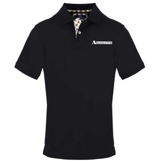 Aquascutum Poloshirt f&uuml;r Herren, kurz&auml;rmlig (Schwarz)