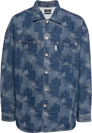 Five CM Hemd im Distressed-Look - Blau