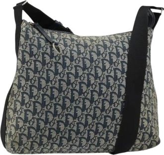 Dior Sac bandouli&egrave;re Trotter Canvas Pre-owned - Femme - Pre-owned - Bleu - Taille: ONE Size