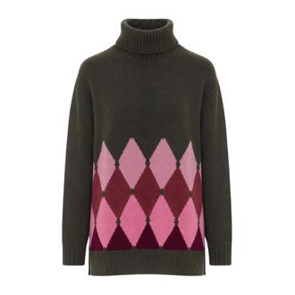 Ballantyne Pullover - - Knitwear - Damen - Gr&uuml;n - L