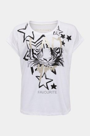 Six-O-Seven T-Shirt Six-o-Seven T-Shirt mit Tiger Print WHITE