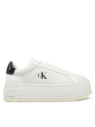 Calvin Klein Jeans Sneakers Bold Flatf Low Lace Mg YW0YW01766 Wei&szlig;
