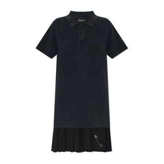 Balenciaga Kleid mit Logo - - Dresses - Damen - Schwarzk - 2XS