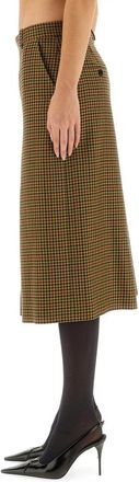 Saint Laurent Wool Trousers - Brown