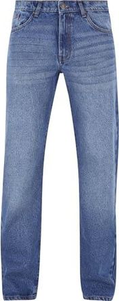 Urban Classics Heavy Ounce Straight Fit Jeans Pantalons, New Mid Blue Washed, W38 Homme