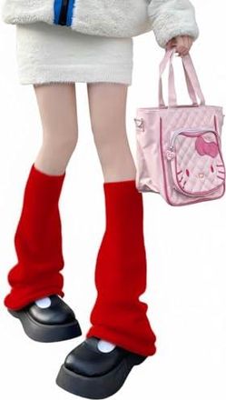 Dreshow Jambi&egrave;res Y2k pour Femmes et Filles Gu&ecirc;tres Femme Hiver Jambi&egrave;res Extensibles en Tricot pour la Danse Accessoire Tendance pour les Tenues Chaudes pour