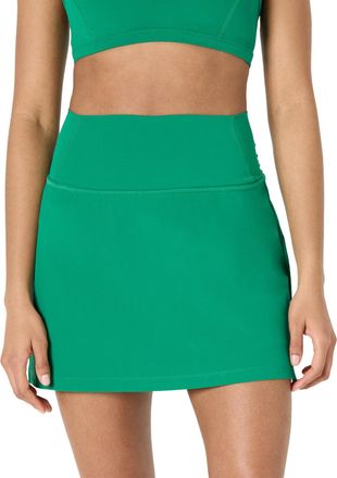 Amazon Essentials Damen Active FormFlex Buttery Soft Tennisrock mit integrierter Shorts und Taschen, Smaragdgrün, XXL