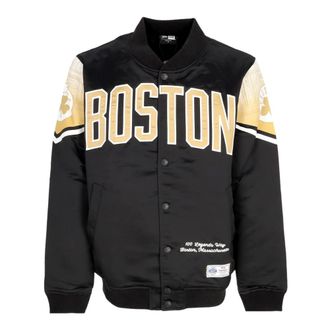 New Era Homme, Vestes, Noir, Taille: S NBA CE Snap Satin Jacket Boscel