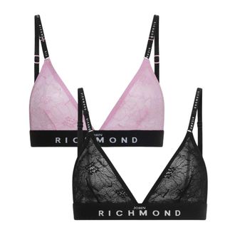 John Richmond Zweierpack bestickte Spitzen-BHs - - Underwear - Damen - Mehrfarbig - M