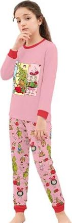 Generic Le Grinch Pyjama Noel Famille De Grinch Enfant The Ensemble Ensembles Femme Chaud Et Doux Hiver Deguisement Couple Homme Vetement Pull Bebe Garcon Adu