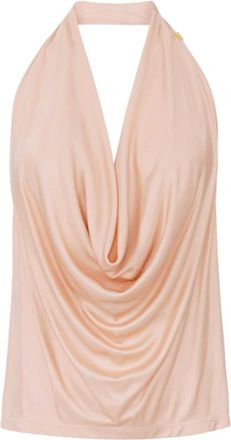 Elisabetta Franchi Femme, Tops, Rose, Taille: 44 FR Hauts sans manches