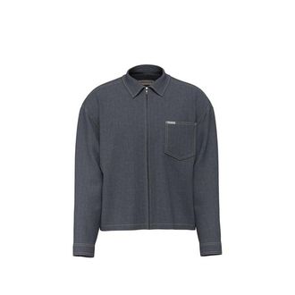 Guess Veste denim droite col classique en coton