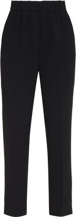 PESERICO Femme, Pantalons, Noir, Taille: 46 FR Pantalon Cropped Tailleur avec Taille &Eacute;lastique