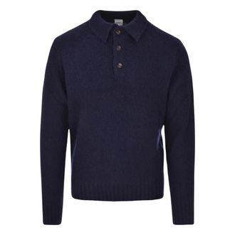 Aspesi Maglia Polo M184 - - Knitwear - Herren - Blau - M