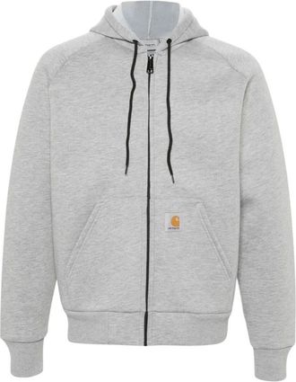 Carhartt Work in Progress Homme, Sweatshirts et sweats à capuche, Gris, Taille: XL Car-Lux Hooded Jacket