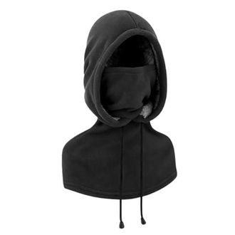 Generic Couvre-visage coupe-vent - Chapeau avec cordon de serrage r&eacute;glable, protection contre le froid, cache-cou, &eacute;quipement dext&eacute;rieur dhiver avec doublure 