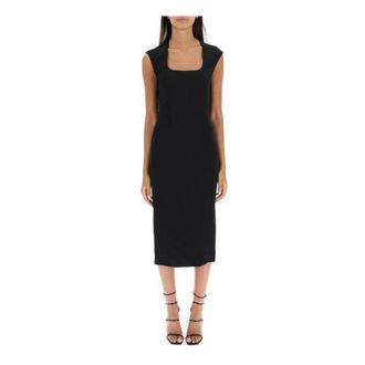 Dolce & Gabbana Square Neck Sheath Dress - - Dresses - Damen - Schwarzk - S