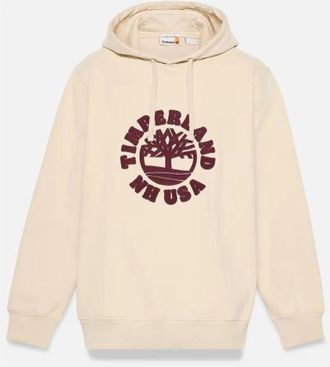 Timberland Homme, Sweatshirts et sweats &agrave; capuche, Beige, Taille: XL Felpa Cappuccio e Grafica Holiday