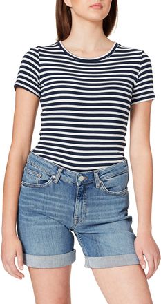 GANT Damen D1. Denim Shorts, Light Blue Worn IN, 34