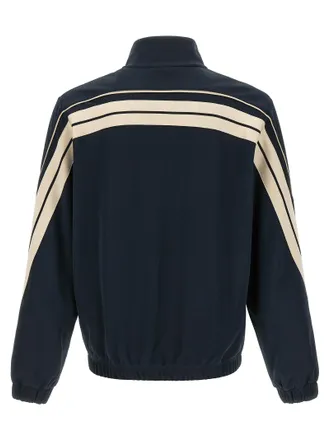 Palm Angels Palm Tree Embroidered Sweatshirt - Navy