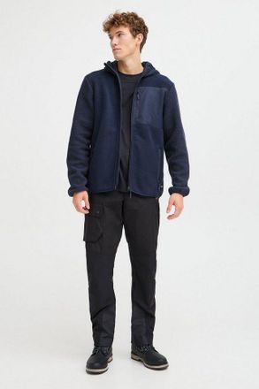 North Bend Fleecejacke NBMatej M Sportliche Fleecejacke mit Kapuze