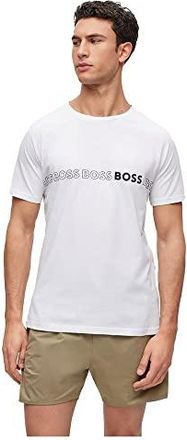 BOSS Hommes T-Shirt RN Slim Fit T-Shirt Slim Fit avec Protection Anti-UV SPF 50+