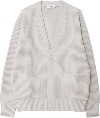 Lardini Femme, Pulls, Beige, Taille: 44 FR Cardigan en maille c&ocirc;tel&eacute;e &agrave; poches plaqu&eacute;es