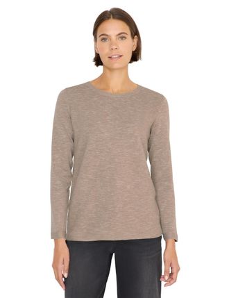 Cecil Damen 3015484 Strukturpullover, Toffee Cream Heather Melange, XL EU