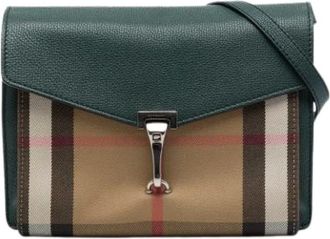 Burberry Pre-owned Macken Shoulder Bag - Femme - Pre-owned - Vert - Taille: ONE Size