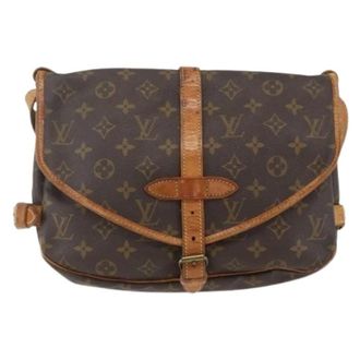 Louis Vuitton Sac Bandouli&egrave;re en Toile Pre-owned - Femme - Pre-owned - Brun - Taille: ONE Size