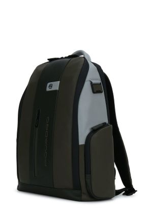 Piquadro Pelle Leather Backpack - Gray