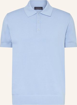 Strokesman's Strokesmans Strick-Poloshirt blau