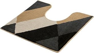 Kleine Wolke WC-Vorleger Ayana, Farbe: Schwarz, Material: 100 % Polyacryl, Gr&ouml;&szlig;e: 55x 50 cm