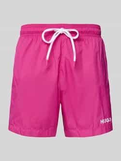 HUGO BOSS Badeshorts mit Label-Print Modell HAITI