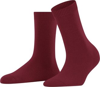 Falke Damen Socken Cosy Wool W So Wolle Kaschmir einfarbig 1 Paar, Rot Scarlet 8228, 39-42