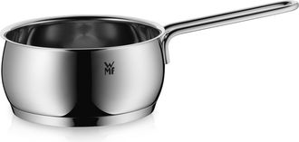 WMF Quality One Stielkasserolle 16cm ohne Deckel, kleiner Topf 1,7l, Milchtopf Induktion, Kochtopf klein, Nudeltopf Cromargan Edelstahl poliert, unbeschic