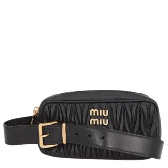 Miu Miu Pochette Matelass&eacute;e Pre-owned - Femme - Pre-owned - Noir - Taille: ONE Size