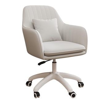 Generic B&uuml;rostuhl Aus Getuftetem Samt - Ergonomischer, Drehbarer Schreibtischstuhl Mit Mittlerer R&uuml;ckenlehne, H&ouml;henverstellung Und Lordosenst&uuml;tze for Zuhause,