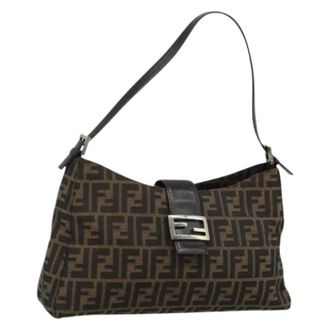 Fendi Pre-owned Zucca Canvas Shoulder Bag - Femme - Pre-owned - Brun - Taille: ONE Size