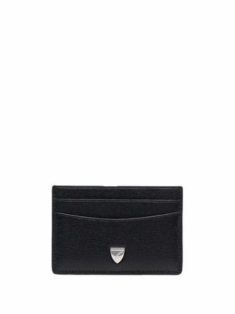 Aspinal of London porte-cartes en cuir saffiano - Noir