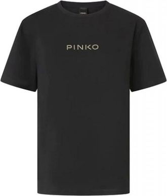 Pinko Pinko, Femme, Tops, Noir, Taille: 42 FR Strepitoso T-Shirt