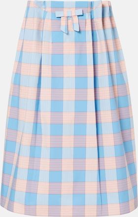 Prada Midirock aus Baumwollpopeline