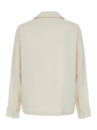 Amiri Mens Shirt With Polar Collar White Polyester