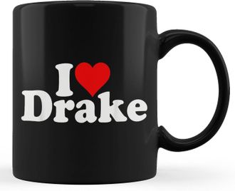 Generic Kaffee-Tasse Ich Liebe Drake Langlebige Keramik Teetasse Personalisiert Becher Aus Porzellan F&uuml;r Jubil&auml;um Saft Freundin