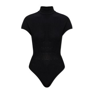 Balmain Rollkragen Bodysuit - - Tops - Damen - Schwarzk - L