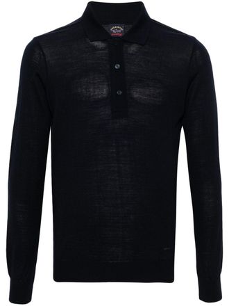 Paul & Shark polo à logo brodé - Bleu