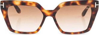 Tom Ford Eyewear lunettes de soleil Winona - Marron