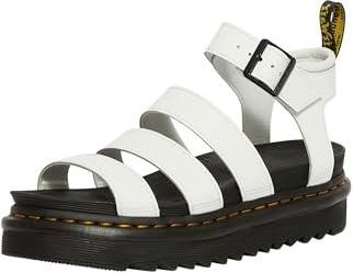 Dr. Martens Femme Blaire Sandals, White, 37 EU