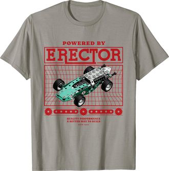 Meccano Angetrieben von Erector Model Race Supercar Retro-Illustration T-Shirt